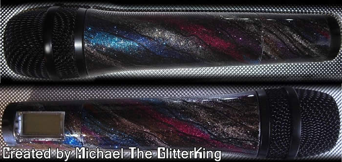 DESIGN MICROPHONES - BLING MICROPHONES - GLITTER MICROPHONES ...